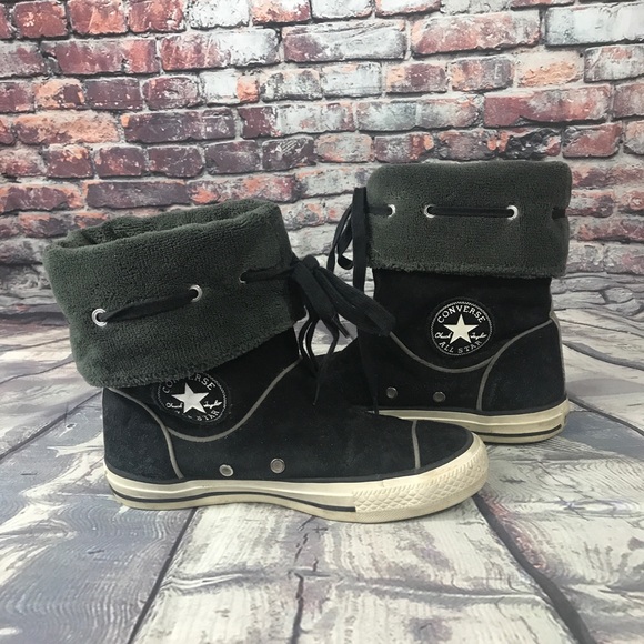 Converse | Shoes | Converse Andover Black Suede Plush Lining | Poshmark